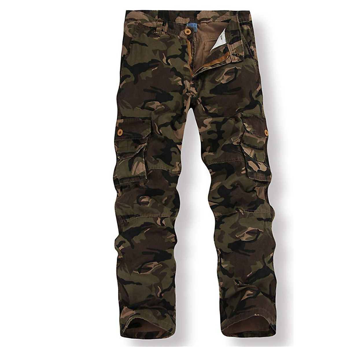 MNXOIA Military Style Army Combat Uniform Camouflage Pants Men's Camo Train Tactical Cargo Pants Casual Cotton Pants Gray Camo 38