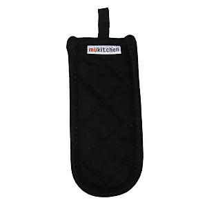 MUkitchen Cotton Hot Pan Handle Cover/Handleslip, 7-1/2 by 3-1/2-Inches, Onyx