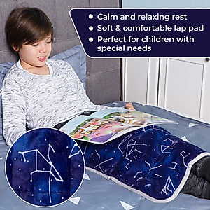 Florensi Weighted Lap Pad for Kids, 5 lbs 20" x 23 - Weighted Blanket for Kids, Teenager, Boys, Girls - Soft, Warm, Comfortable - Sensory Weighted Lap Blanket Kid - Weighted Lap Blanket for Kids