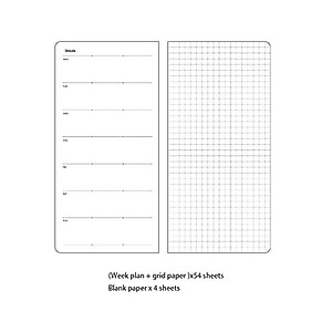 Undated Pocket Weekly Planner Schedule Organizer Agenda Year Month Week Plan A6 Notebooks