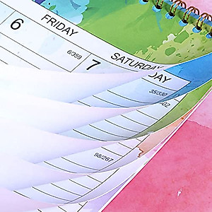 2023-2024 Wall Calendar - Jul.2023 - Dec.2024, 18 Months Wall Calendar 2023-2024, Monthly Calendar with Julian Date, 15 x 11.5 in, Twin-Wire Binding, Great for Hanging on The Wall, Color Design