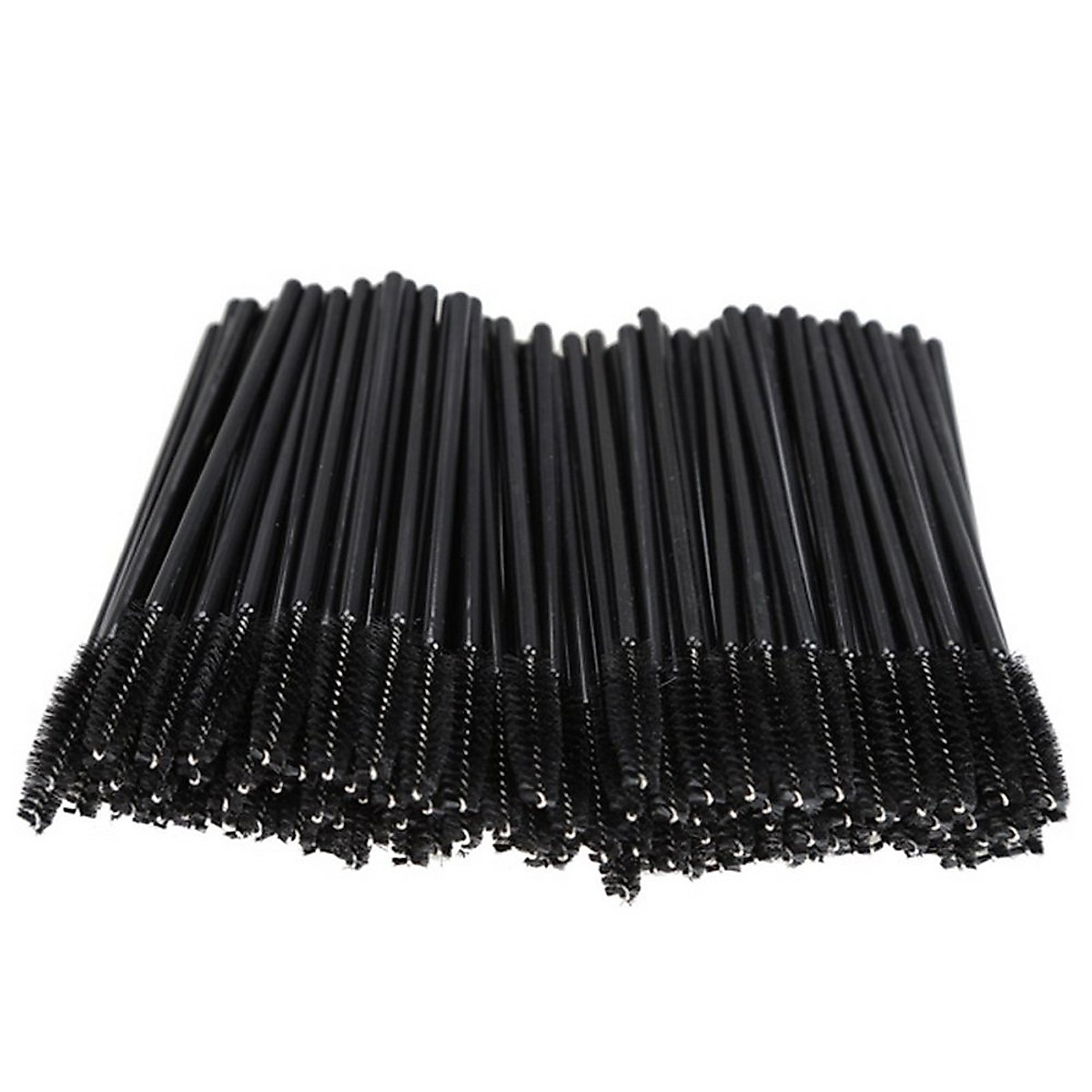 Scala 100pcs Microbrushing one-time Disposable Eyelash Brushes Disposable Eyelash Brushes Mini Mascara Applicator Natural Extention Wands Makeup Brushes Tool (100pcs)