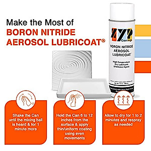 BN Aerosol Lubricoat, 1 can (13 oz. Aerosol can) - Release Agent, High-Temperature Lubricant