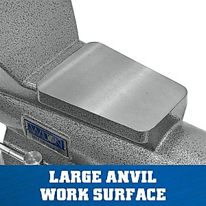 Wilton Mechanics Pro Bench Vise, 10" Jaw Width, 12" Jaw Opening, 5-1/4" Throat (Model 8100M)