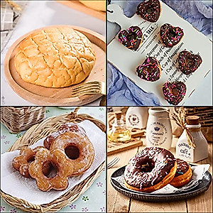 'N/A'' 4 Pack Donut Maker Cutter, Creative Reusable Non-stick Doughnut Molds, Fondant Cake Bread Dessert Bakery Mould, Biscuit Stamp Mould, Home Kitchen DIY Baking Tool