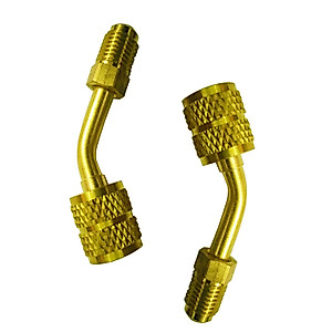 R410A Adapter for Mini Split HVAC System 5/16" Female Quick Couplers x 1/4" Male Flare,Pack of 2