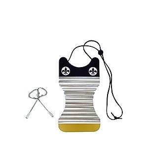 Washboard Zydeco Frottoir ScrubBoard Percussion Miniature 6x4x6 inches wide by 11 inches long Instrument Handmade Louisiana Women's Black & Gold Tee Don Board Key of Z Rubboards