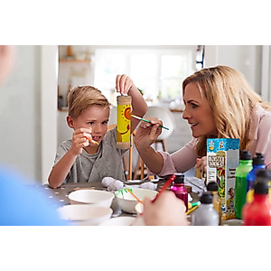 PICK A TOY DIY Rain Stick Musical Instrument with Paint, Paintbrush & Stickers, Fun Arts and Crafts Kit for Kids, Teens, and Adults, Natural Bamboo Wood, Crafting Gift Idea