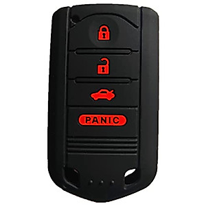 Smart Key Fob Covers Case Protector Keyless Remote Holder for Acura MDX TL TLX ZDX RDX TSX RL ZD IL M3N5WY8145 (Not fit Engine Hold FOB) Black OEM Part Number 267F-5WY8145