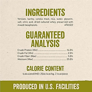 Purina Prime Meaty Tender Bits with Venison All Natural Dog Treats - 16 oz. Pouch