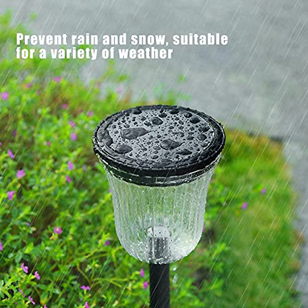 plplaaobo Solar Lawn Lamp, LED Landscape Lights Waterproof Solar Pathway Lamp Outdoor Decorative Light for Patio Courtyard Villa Garden