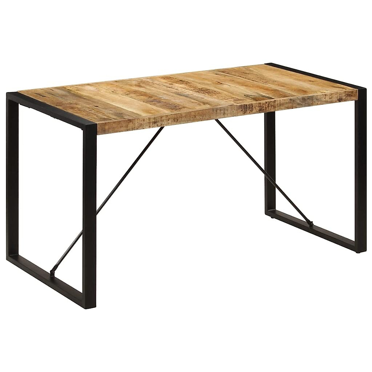 YPWRENH Cocktail Table Kitchen End Table Dining Table 55.1"x27.6"x29.5" Solid Mango Wood for Dining Room, Kitchen or Living Room