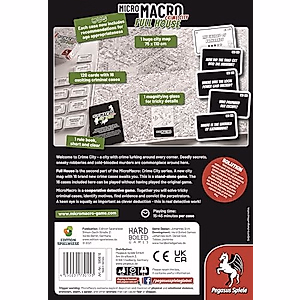 MicroMacro: Crime City: Full House - Board Game by Pegasus Spiele 1-4 Players – Board Games for Family – 15-45 Minutes of Gameplay – Games for Family Game Night – Kids and Adults Ages 12+ - English