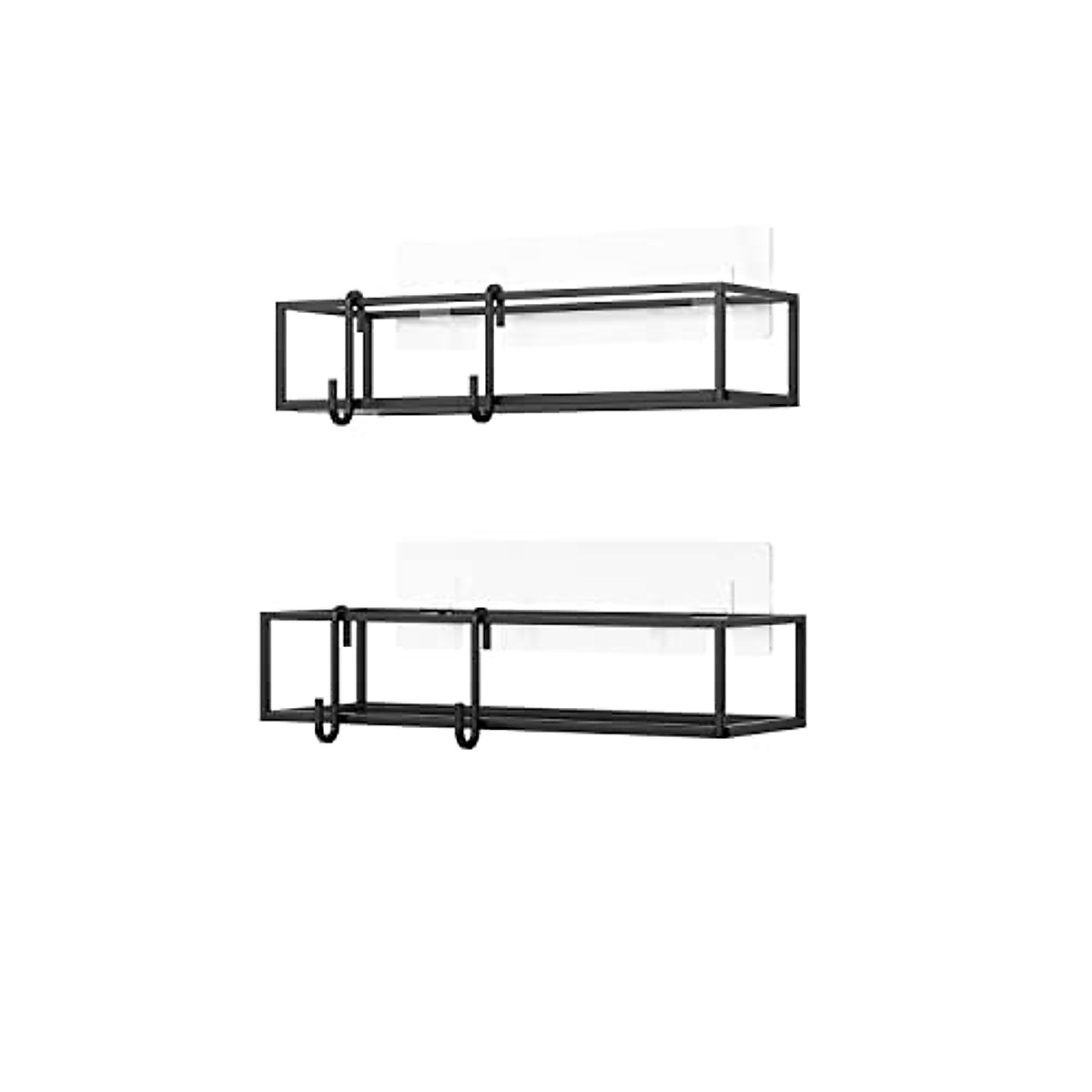 Umbra Cubiko Shower Bin Caddy Set, Black