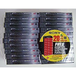 Sony HF60 Blank Audio Cassette Tape 20 Pack