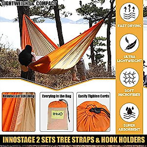 Portable Fire Pit and Single Outdoor Camping Hammock