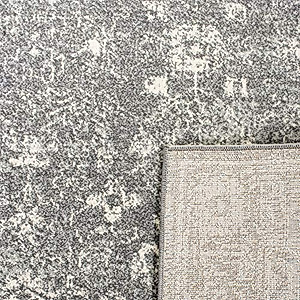 SAFAVIEH Evoke Collection 2'2" x 5' Grey/Ivory EVK270S Shabby Chic Distressed Non-Shedding Living Room Bedroom Area Rug
