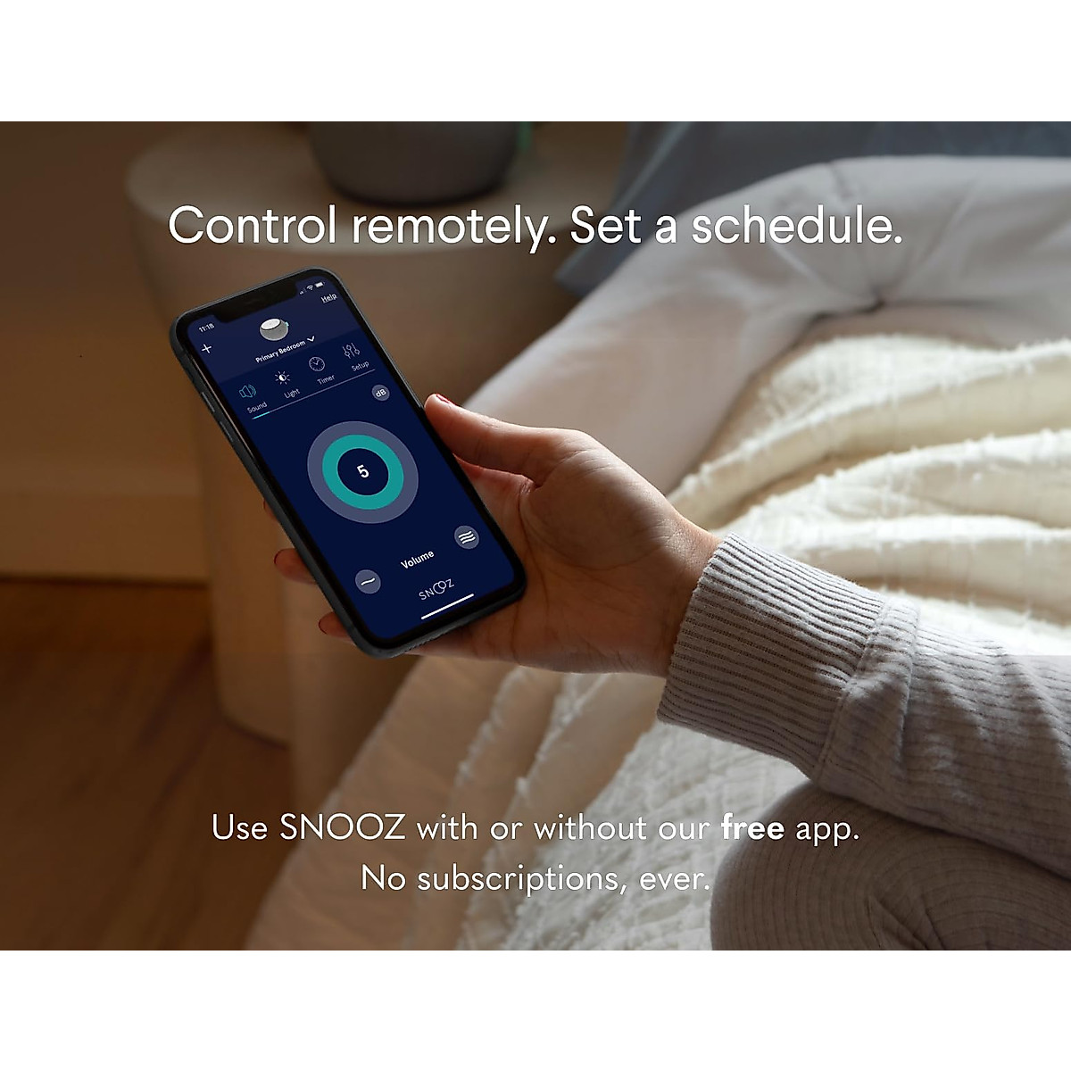 SNOOZ White Noise Sound Machine (Cloud) and SNOOZ Official White Noise Sound Machine Travel Case