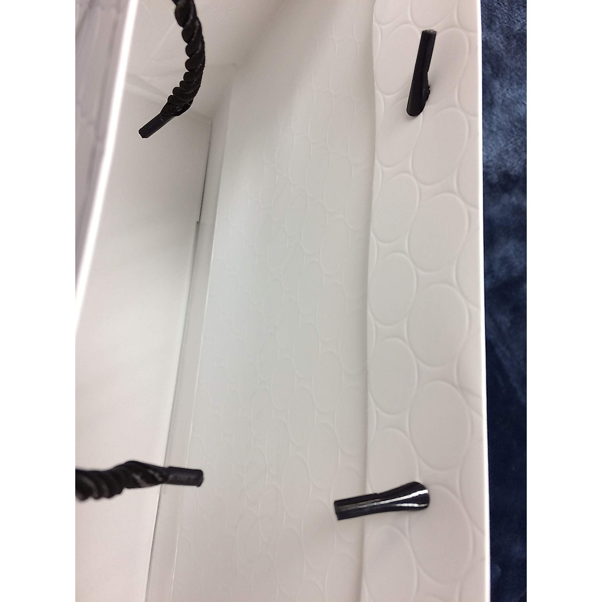 MODEENI 12 Large White Thank You Gift Bag Wedding Thank U Bags with handles 13x10 Paper Shopping Large White Gift Bags Merchandise Premium Quality Elegant Luxury Matte Modern Fancy Retail Clothing Boutique Birthday