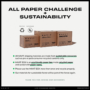 HAVIT Prime Edition Wipes for Men - 360 Flushable Wipes for Adults, Unscented Wet Wipes Infused with Aloe & Green Tea, At-Home Use Dispensers, Septic and Sewer Safe, (Total 360 Wipes - 6 Packs of 60)