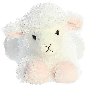 Aurora® Adorable Mini Flopsie™ Lana™ Stuffed Animal - Playful Ease - Timeless Companions - White 8 Inches