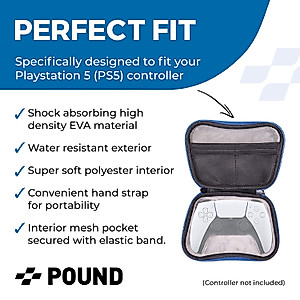 POUND Technology Controller Carrying Case Compatible with PS5