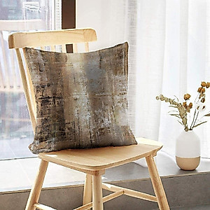 Alricc Taupe Throw Pillow Cover Pack of 2, Abstract Art Gallery Modern Decorative Cushion Cover for Bedroom Sofa Living Room(16 x 16 Inch,Taupe)