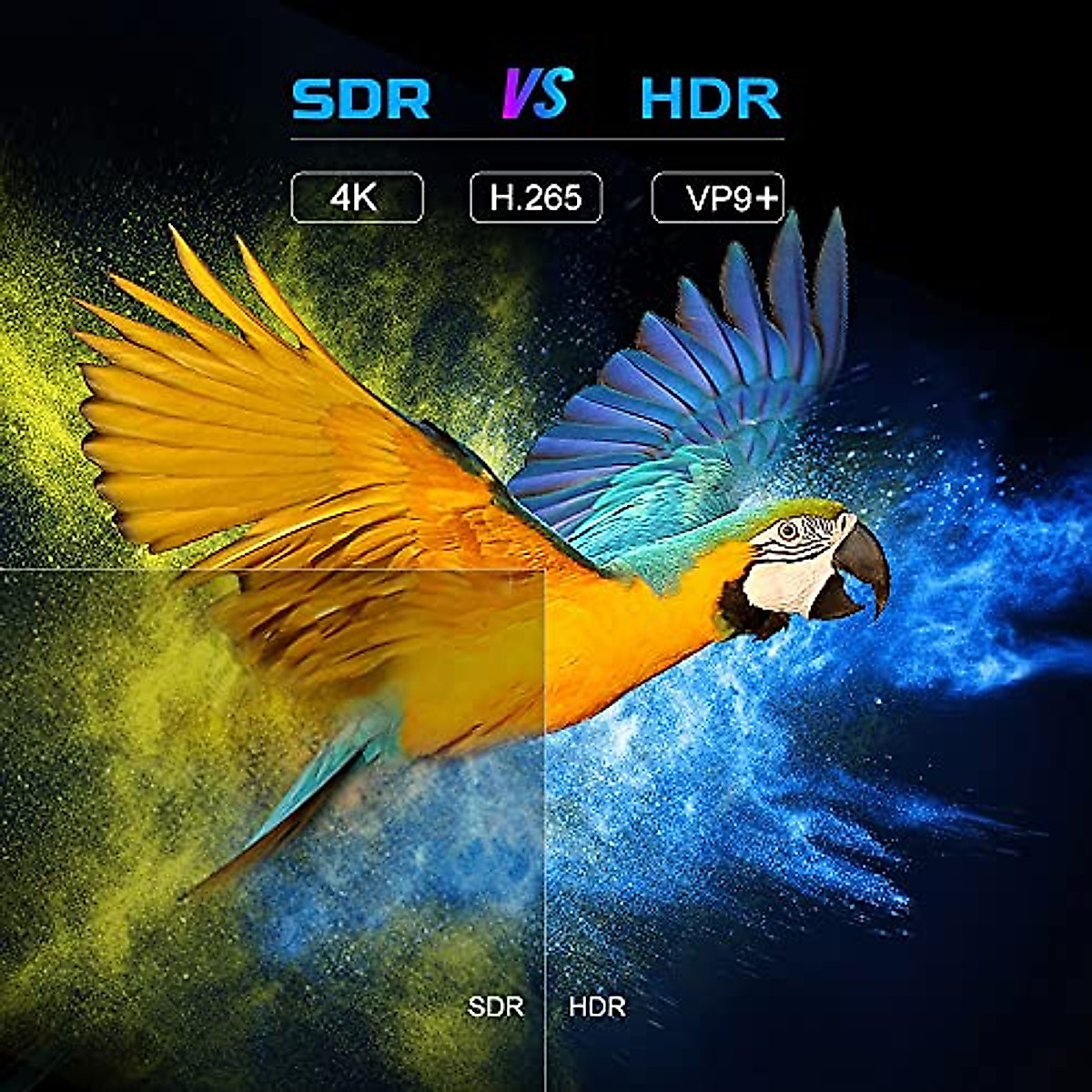 Sofobod A95XF4 Smart Android 11.0 TV Box 4GB RAM 32GB ROM Amlogic S905X4 Quad core ARM Cortex-A55 CPU Ultra HD 4K HDR H.265 Decoding with Dual Band 2.4GHz/5GHz WiFi BT 4.1 USB 3.0