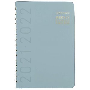 AT-A-GLANCE 2022-2023 Planner, Weekly & Monthly Academic, 5" x 8", Small, Contempo, Seaglass (70101X46)
