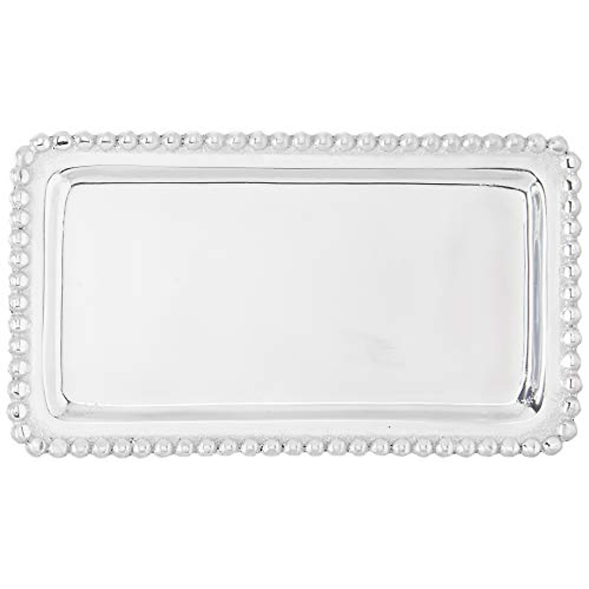 Mariposa Statement Beaded Tray, One Size, Silver