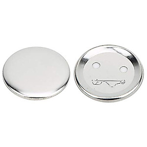 Badge Making Parts, 100 Sets 56mm/2.2inch Blank Badge Pin Button Parts Round Badge Set Metal Button Pin Badge Kit Crafts Supply for Button Maker Machine