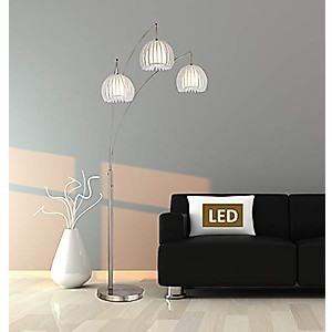 Artiva USA Zucca 3-Arch LED Floor Lamp with Dimmer