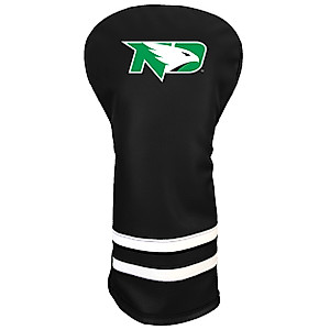 Team Golf NCAA North Dakota Vintage Driver Headcover - Printed Team Golf NCAA Vintage Driver Golf Club Headcover, Form Fitting Design, Retro Design with Fleece Lining for Extra Club Protection