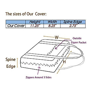 DIWI Quilted Bible Cover Extra Large Sizes 11.25 X 8.25 X 2.75 Inches Bible Tote Good Book Case (XL, C2 Rose Beauty)