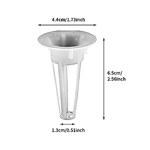 50 Sets Hydroponic Grow Basket, Plant Pod Kit Plant Growing Container with Transparent Insulation Domes, Replacement Grow Baskets, Hydroponic Garden Accessories(Size:4.4x1.3x6.5cm)