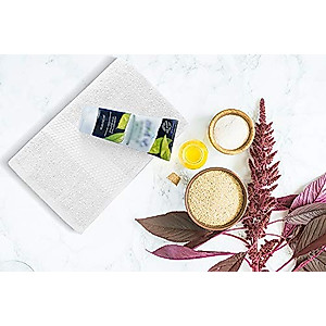 Zuperia Bath Towels 24 x 48 inches, Set of 6 - Ultra Soft 100% Combed Cotton White Towels, Highly Absorbent Daily Usage Bath Towel Set Ideal for Pool, Home, Gym, Spa, Hotel - (White)