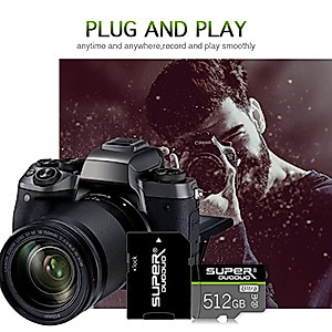 512GB Micro SD Card Memory Card Class 10 High Speed Flash Card for Smartphone/Computer/Camera/Portable Gaming Devices/Dash Cam(512GB)