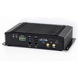 PARTAKER Industrial Computer, Fanless Mini PC, Win-11 or Linux Ubuntu, I3 6006U 6157U, I27, 2 x LAN, GPIO, 6 x COM RS232 422 485, 16G RAM, 256G SSD