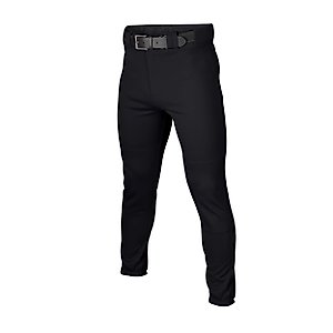 EASTON RIVAL+ Pro Taper Baseball Pant, Black, Adult, XSmall