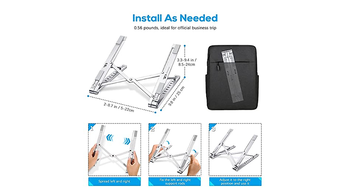 Ergonomic Foldable Laptop Stand for 10-15.6" Laptops | Roleader