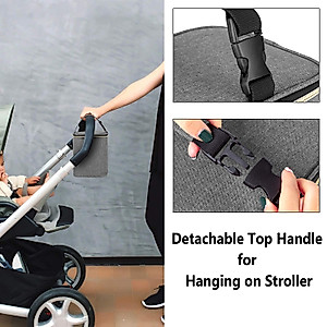 Teamoy Breastmilk Cooler Bag, Baby Bottles Bag for up to 4 Large 9 Ounce Bottles, Perfect for Working Mom Mother, (Bag ONLY), Gray