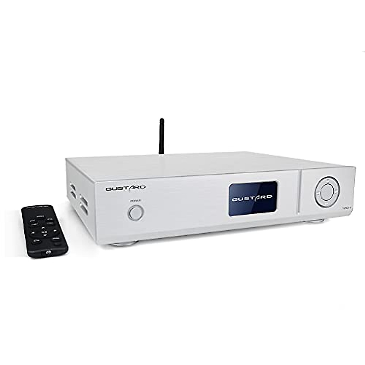 Gustard X26 Pro Full-Balanced MQA DAC Dual ES9038PRO K2 Clock Synthesizer LDAC USB/Coaxial/Optical/Bluetooth/IIS XMOS XU216 DSD512 768KHz Decoder HiFi Digital Class A DAC with Remote (Silver)