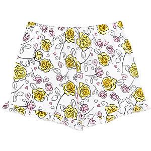 Disney Princess Belle Toddler Girls T-Shirt and French Terry Shorts Outfit Set 3T