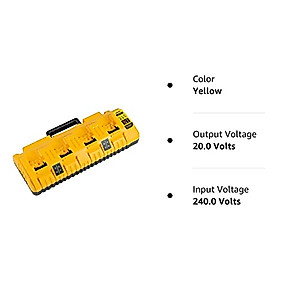 DCB104 Replacement for Dewalt Battery Charger Station 20V,Compatible with Dewalt 20V Battery (Yellow)