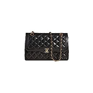 CHANEL Women's Pre-Loved Black Paris Shoulder Bag, Black, One Size