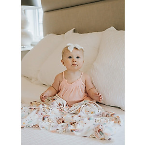 Copper Pearl Three-Layer Baby Blanket: Soft Baby Quilts for Boys and Girls | Breathable, Cozy, Toddler Blanket | Baby Quilt for Newborns | 46x46 Premium Polyester/Rayon | Enchanted