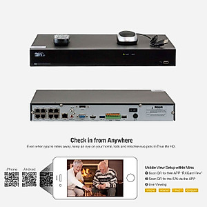 GW Security AutoFocus IP Camera System, 8 Channel H.265 4K NVR, 8 x 5MP HD 1920P Dome POE Security Camera 4X Optical Motorized Zoom Outdoor Indoor, AI Human Detection