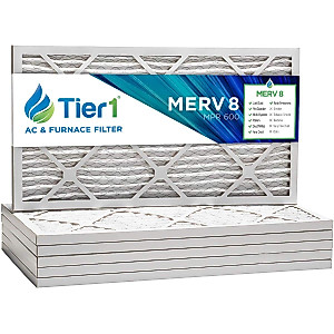 Tier1 18x25x1 Merv 8 Pleated Air/Furnace Filter -6 Pack