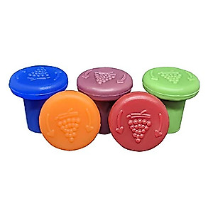 Vin Table Wine Stopper Set - Set of 5,Multicolor