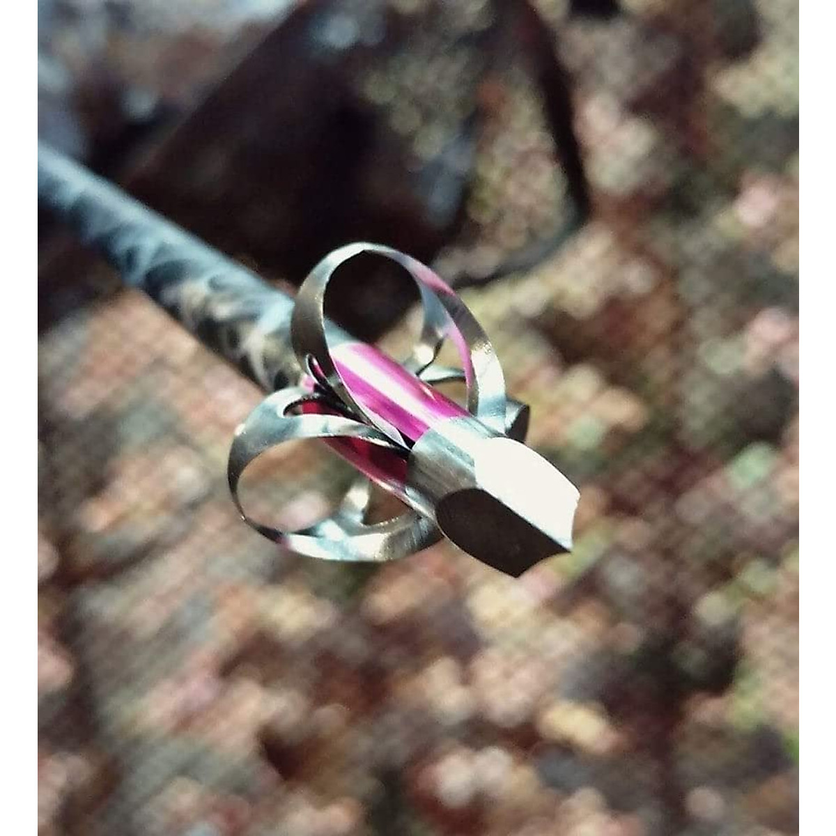 Flying Arrow Archery T3100-P Authentic Patented Toxic Broadhead Blade, Pink, 100-Grain, 3 Pack